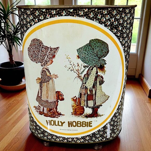 Holly Hobbie | Accents | Vintage Holly Hobbie Waste Bin Made In Usa By ...